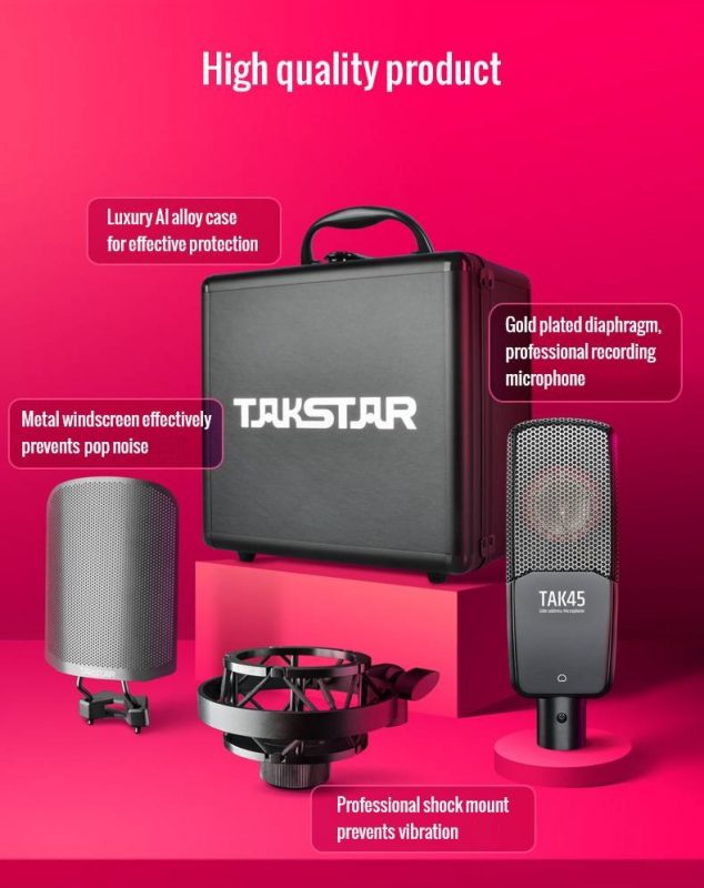 Takstar Tak45 Large Diaphragm Condenser Mic - Red5 Audio
