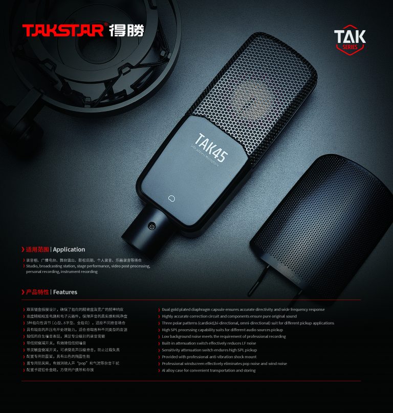 Takstar Tak45 Large Diaphragm Condenser Mic - Red5 Audio